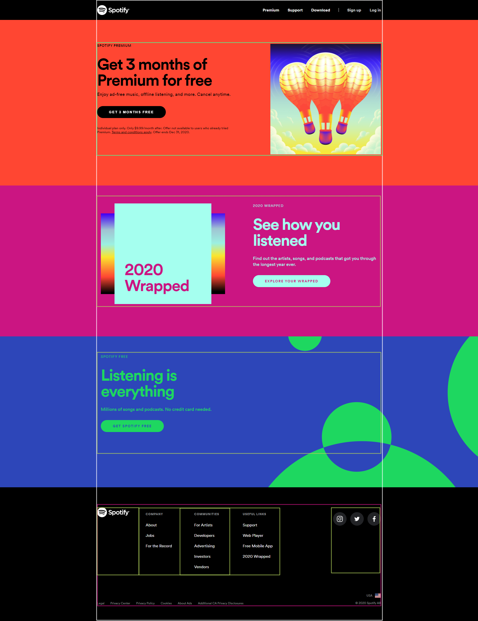 Week 1 - Thursday: Spotify Landing Page